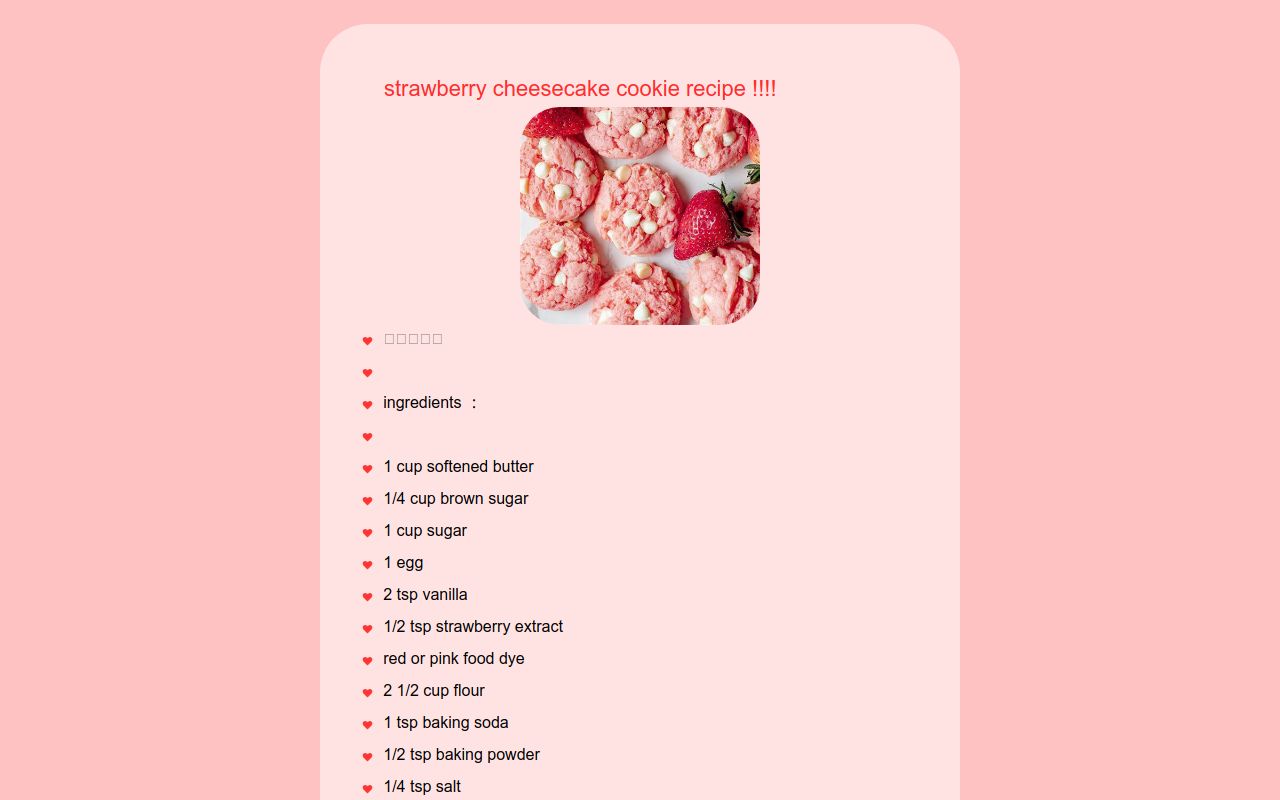 strawberry cheesecake cookies recipe